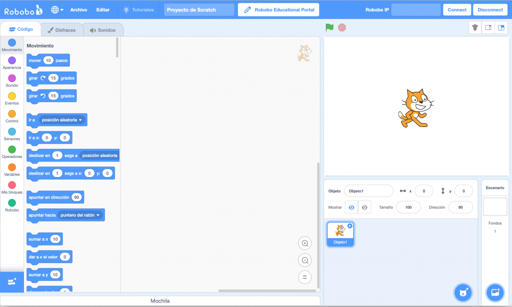 Configuración inicial – Robobo – Portal Educativo