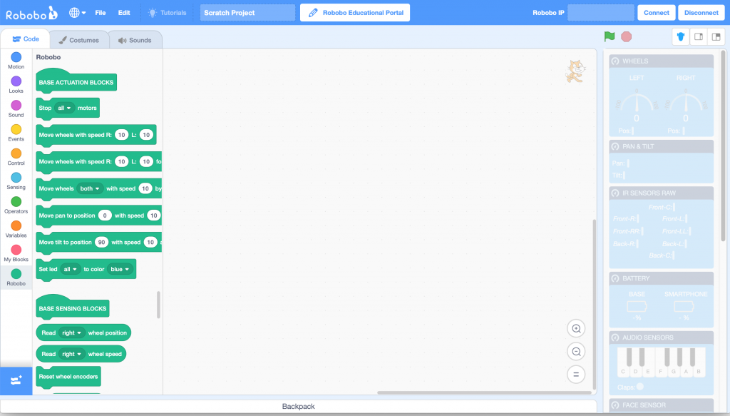 Initial setup – Robobo – Education Portal